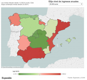 mapa spain irp 2015 - Consultoría ipYdo Ingenieria Alicante